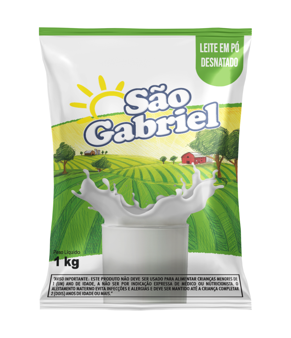 Leite em pó desnatado – Laticínios São Gabriel
